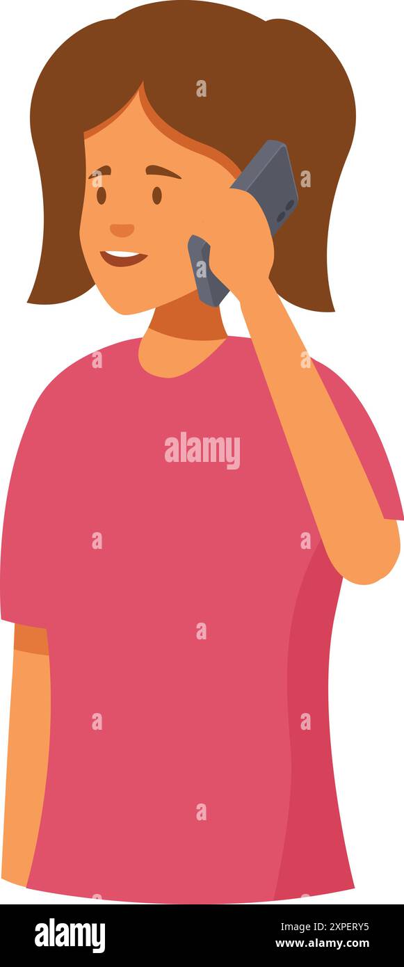 Cellular speaking Stock Vector Images - Alamy