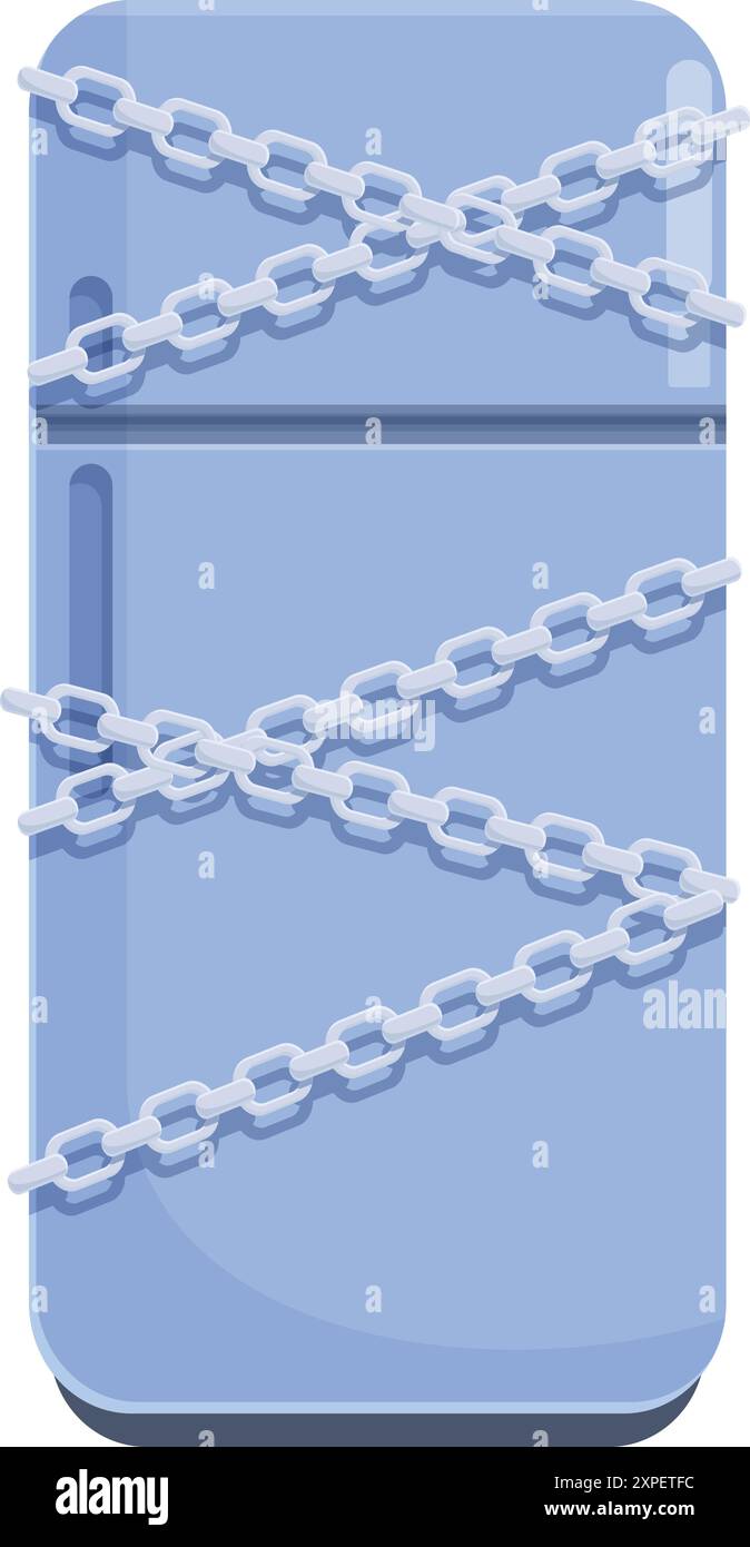 Unhealthy food fridge Stock Vector Images - Alamy