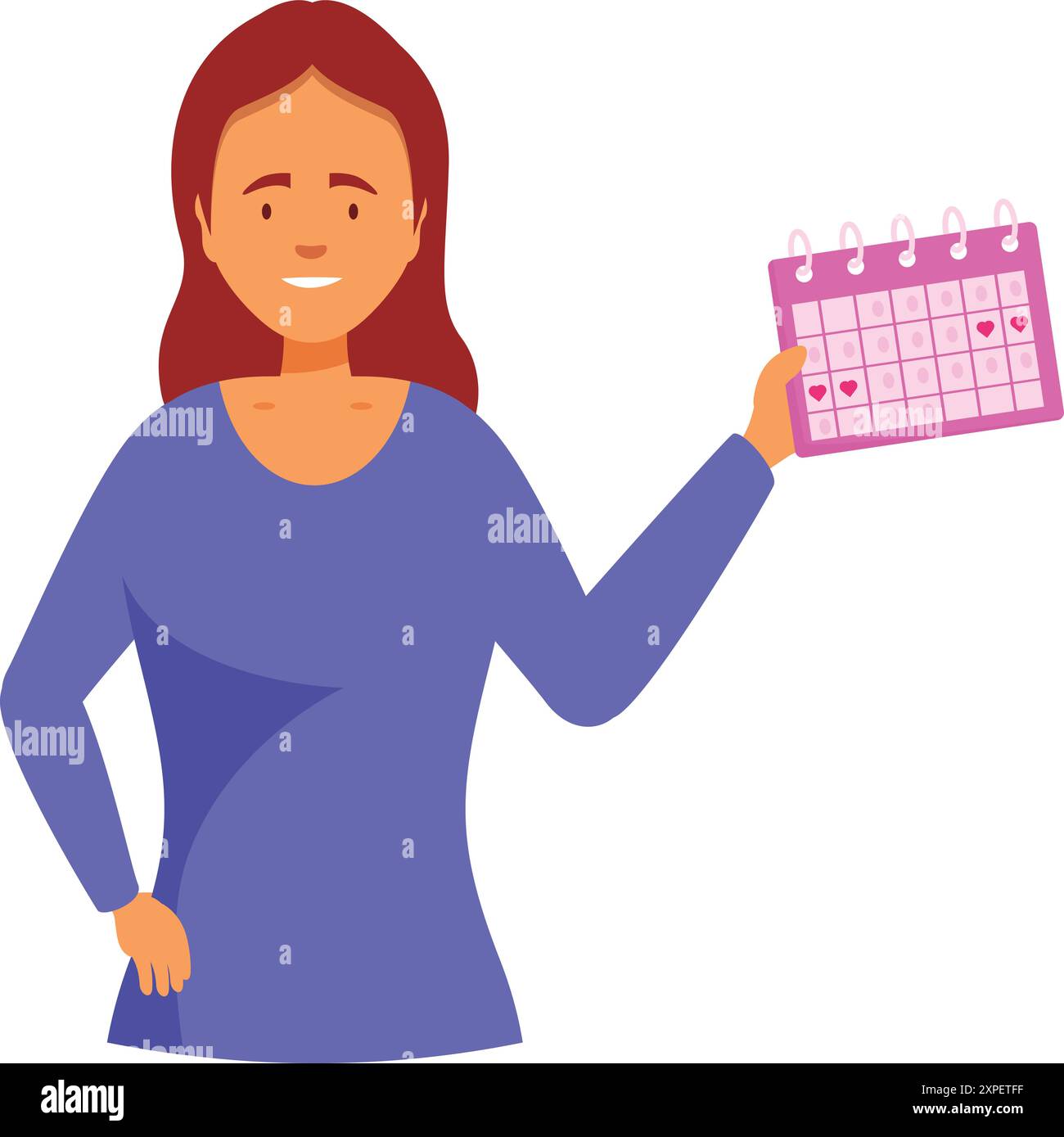 Young woman tracking menstrual hi-res stock photography and images - Alamy