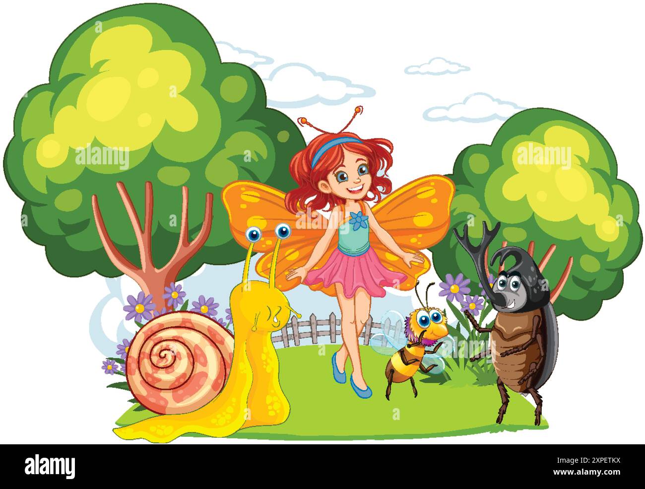 Insect cooperation Stock Vector Images - Alamy