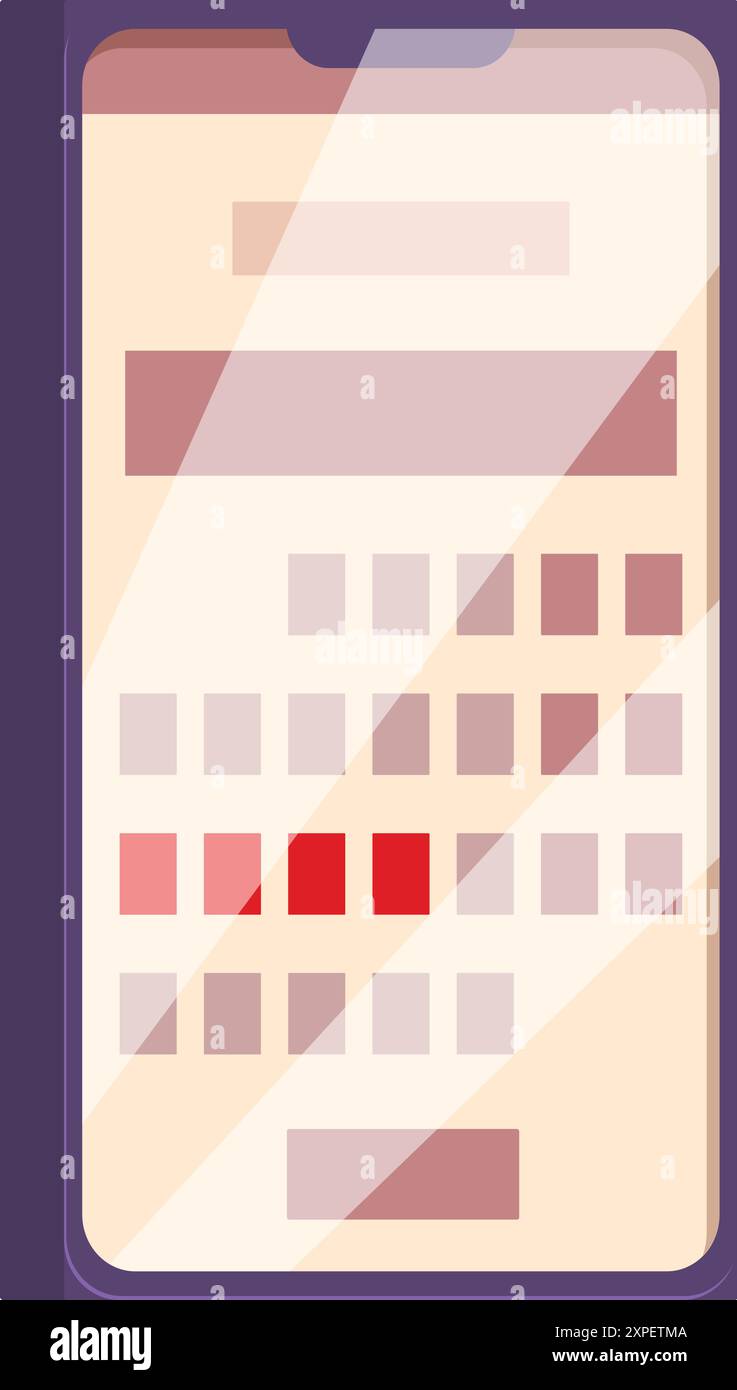 Smartphone displaying a period tracker app, highlighting the importance ...
