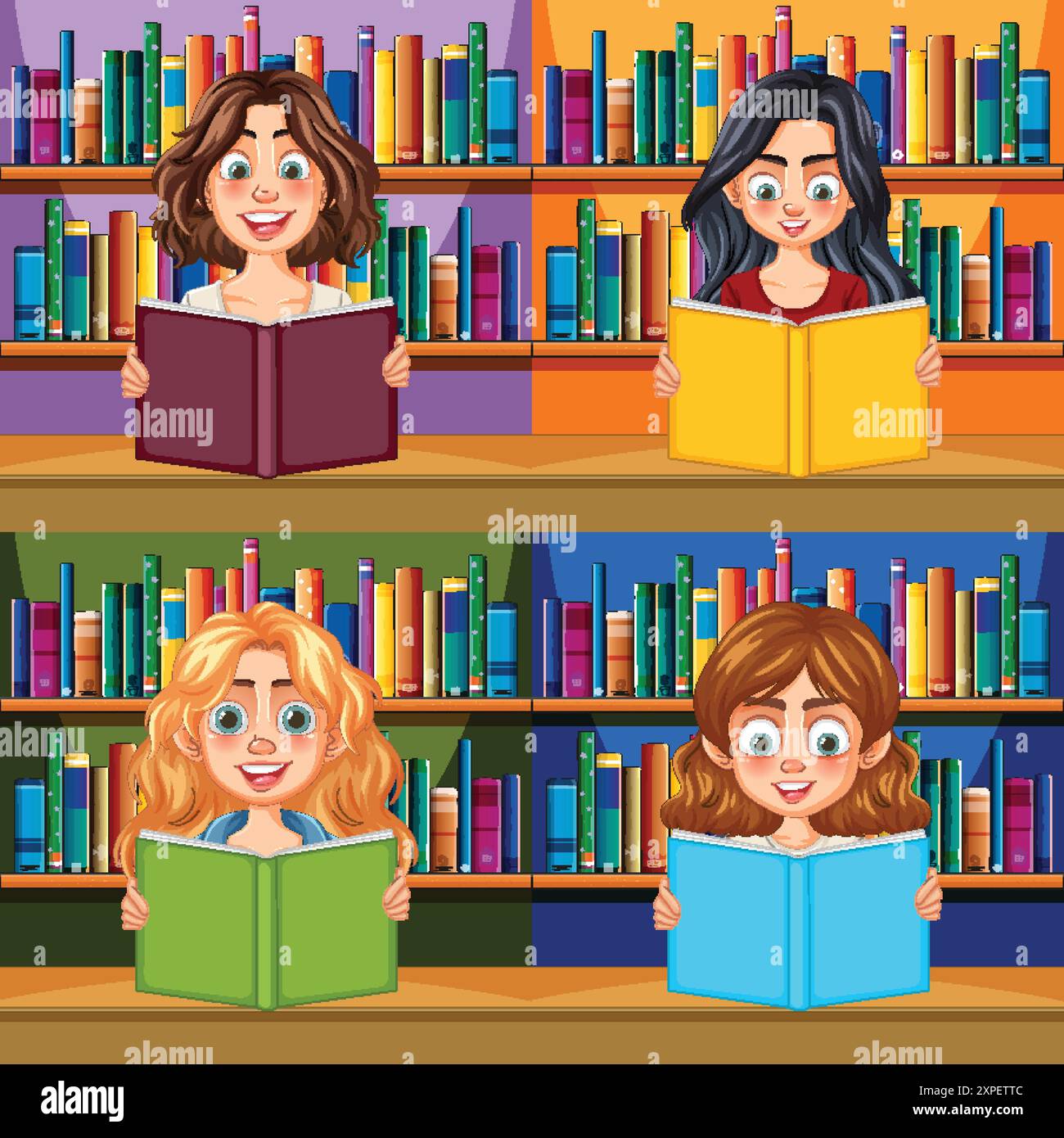 The four lovers group Stock Vector Images - Alamy