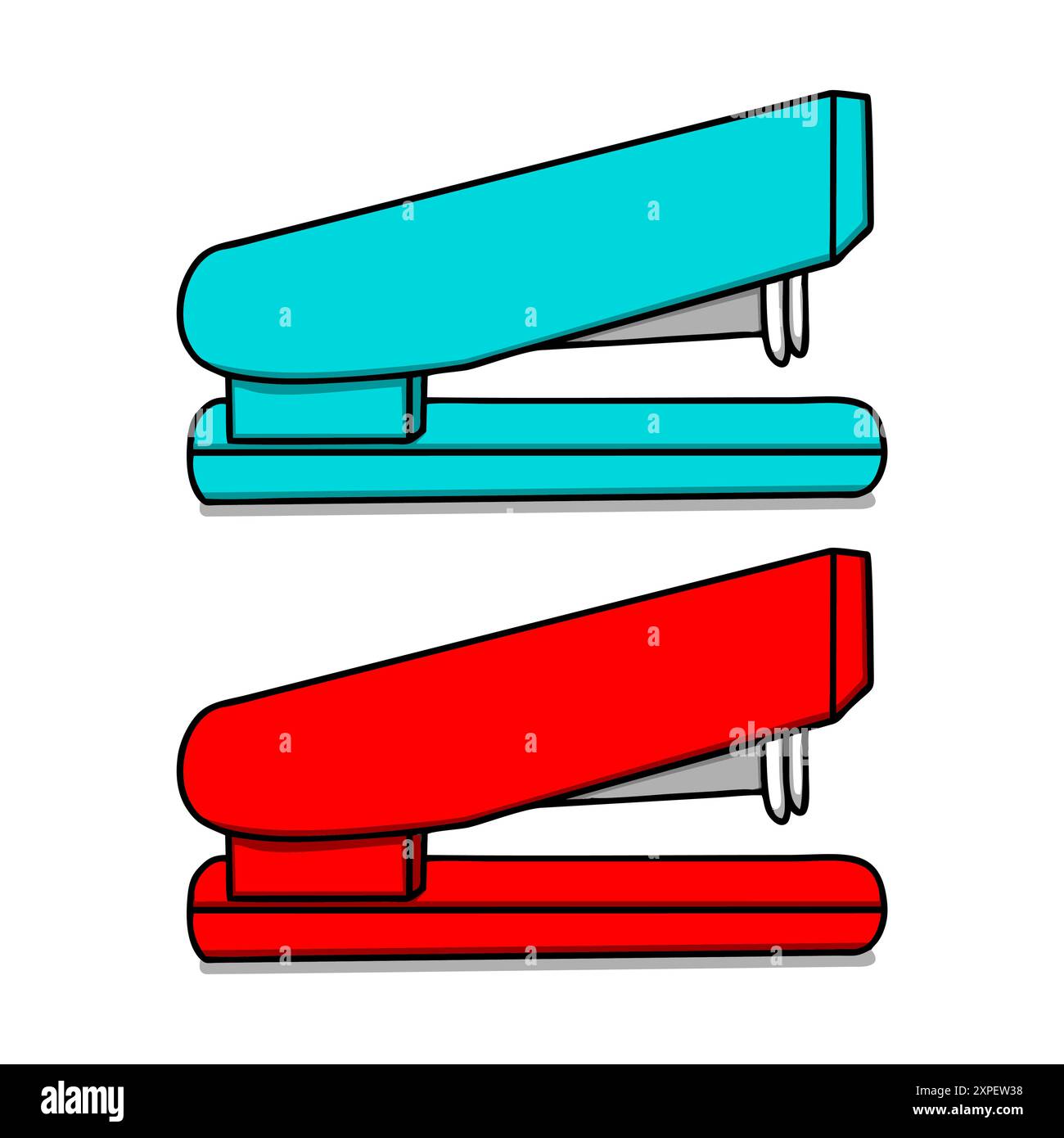 Stapler Drawing With Colour