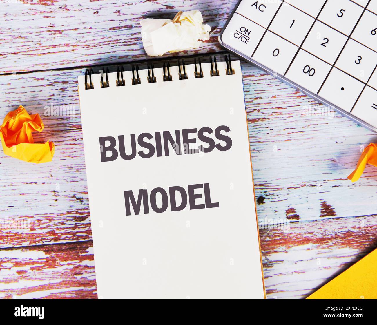 Copy space. Conceptual business model symbol. Business model message ...