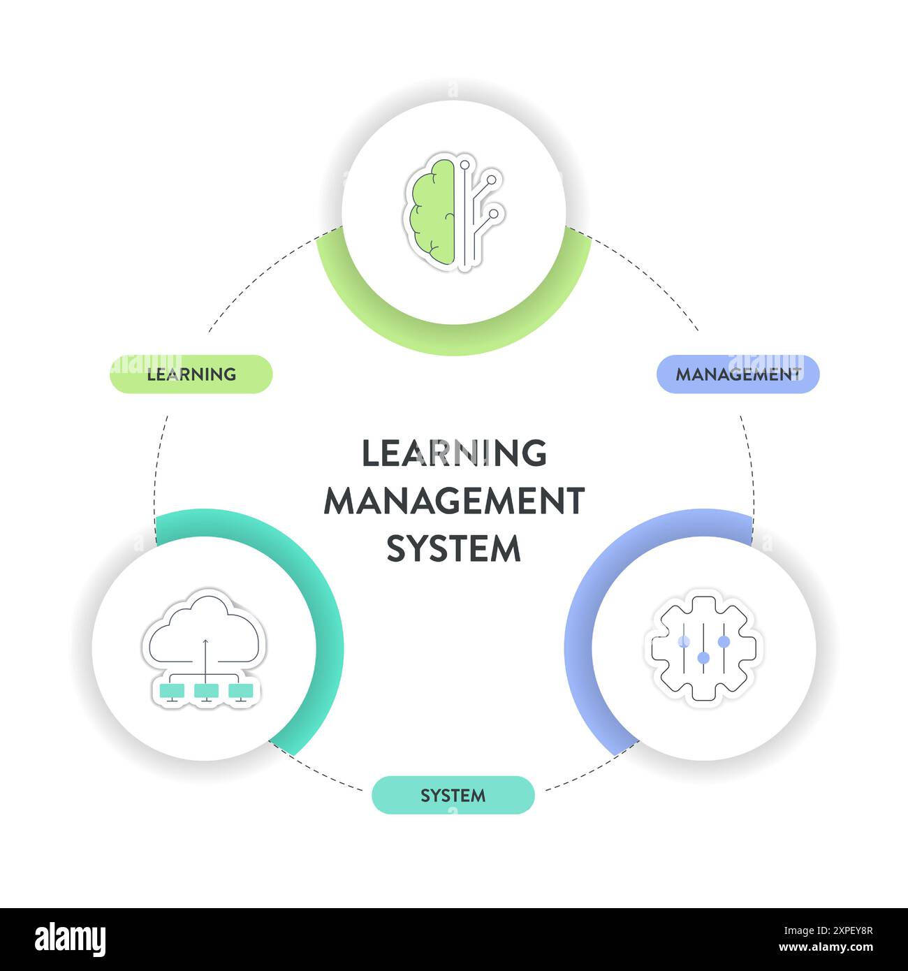 LMS or Learning Management System model infographic diagram chart ...