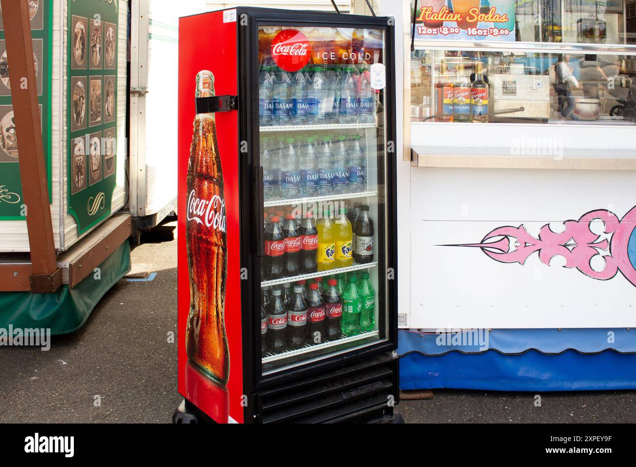 Puyallup, Washington, United States - 09-13-2021: A view of a Coca-Cola ...