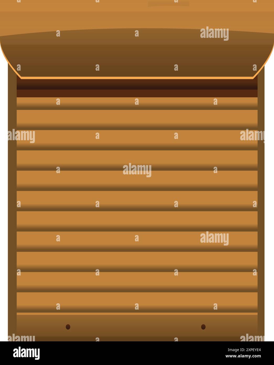 Closed window shutter is providing safety for house during nighttime ...