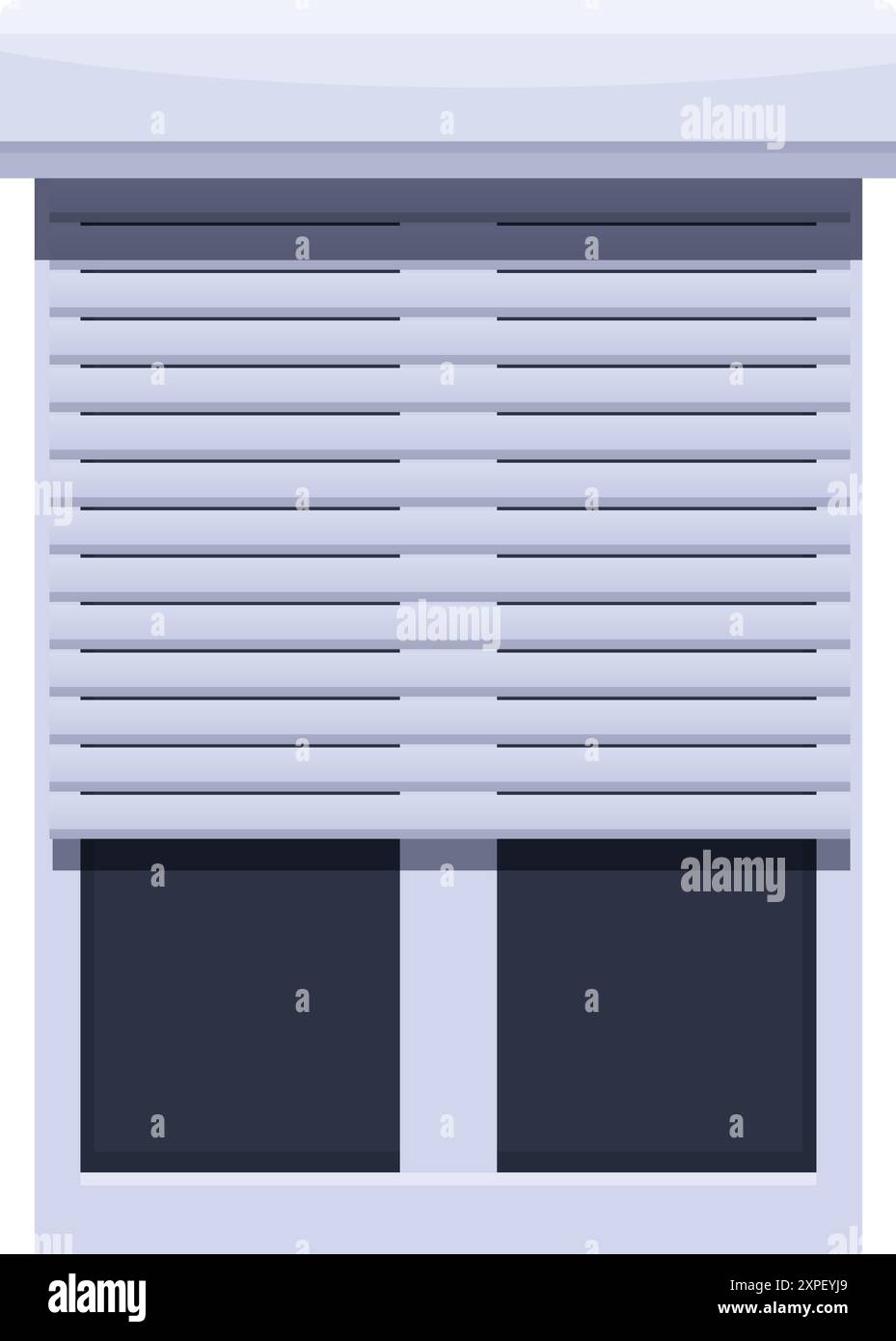 Window is being covered by a modern rolling shutter system Stock Vector ...