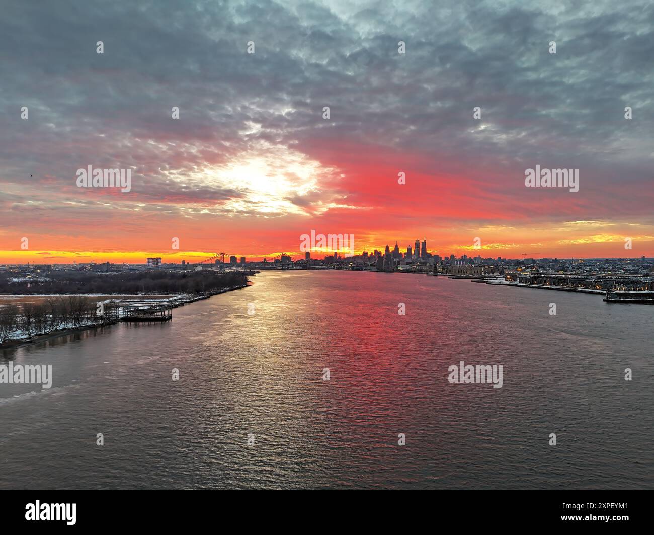 City philadelphia aerial view drone hi-res stock photography and images ...