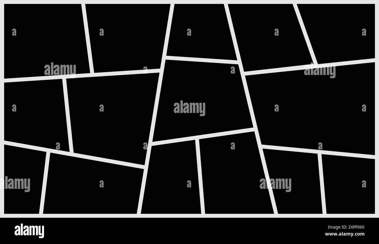 Photo Collage Design with square design Stock Vector Image & Art - Alamy