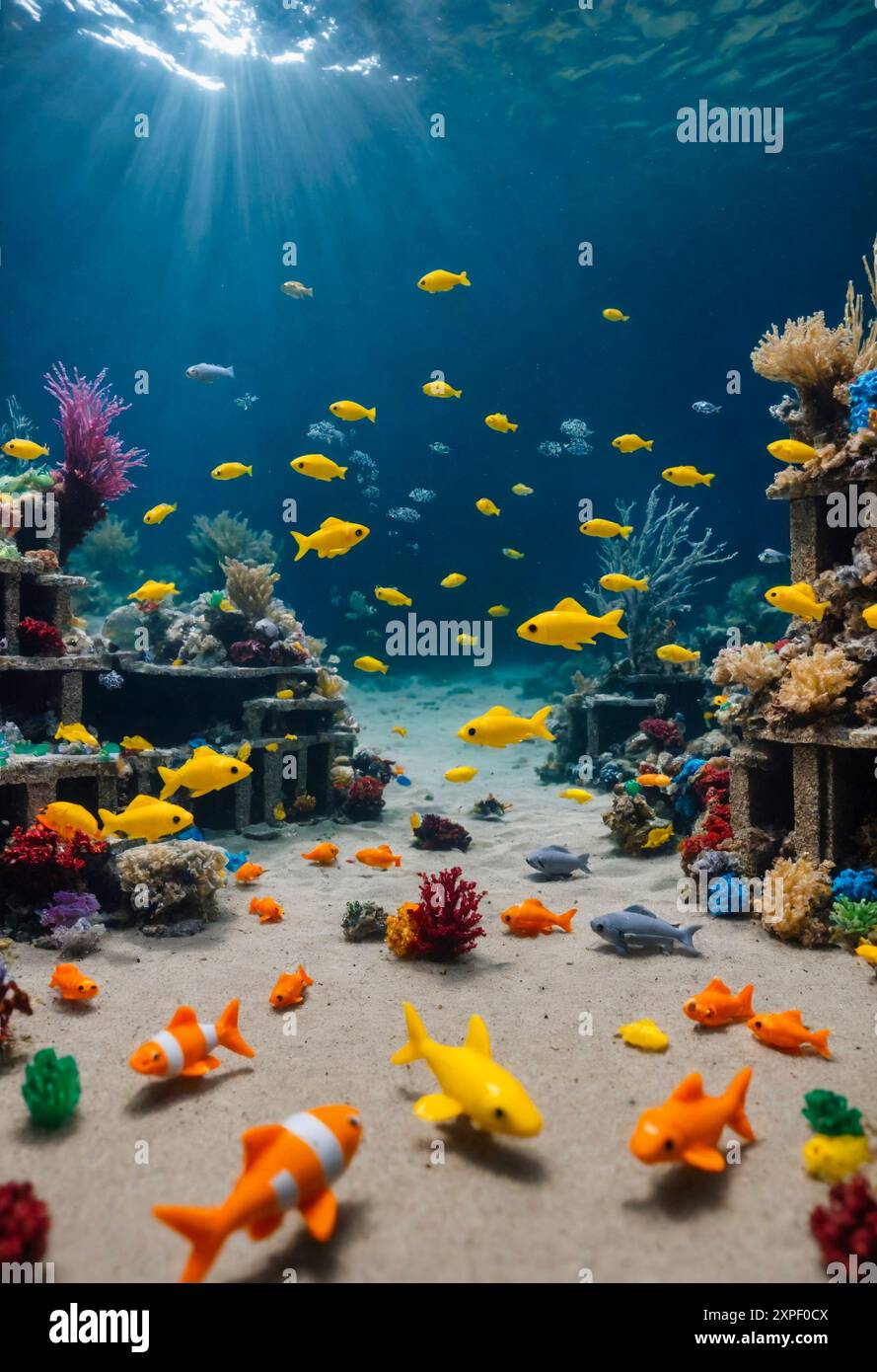 Marine life affected by plastic waste hi-res stock photography and ...