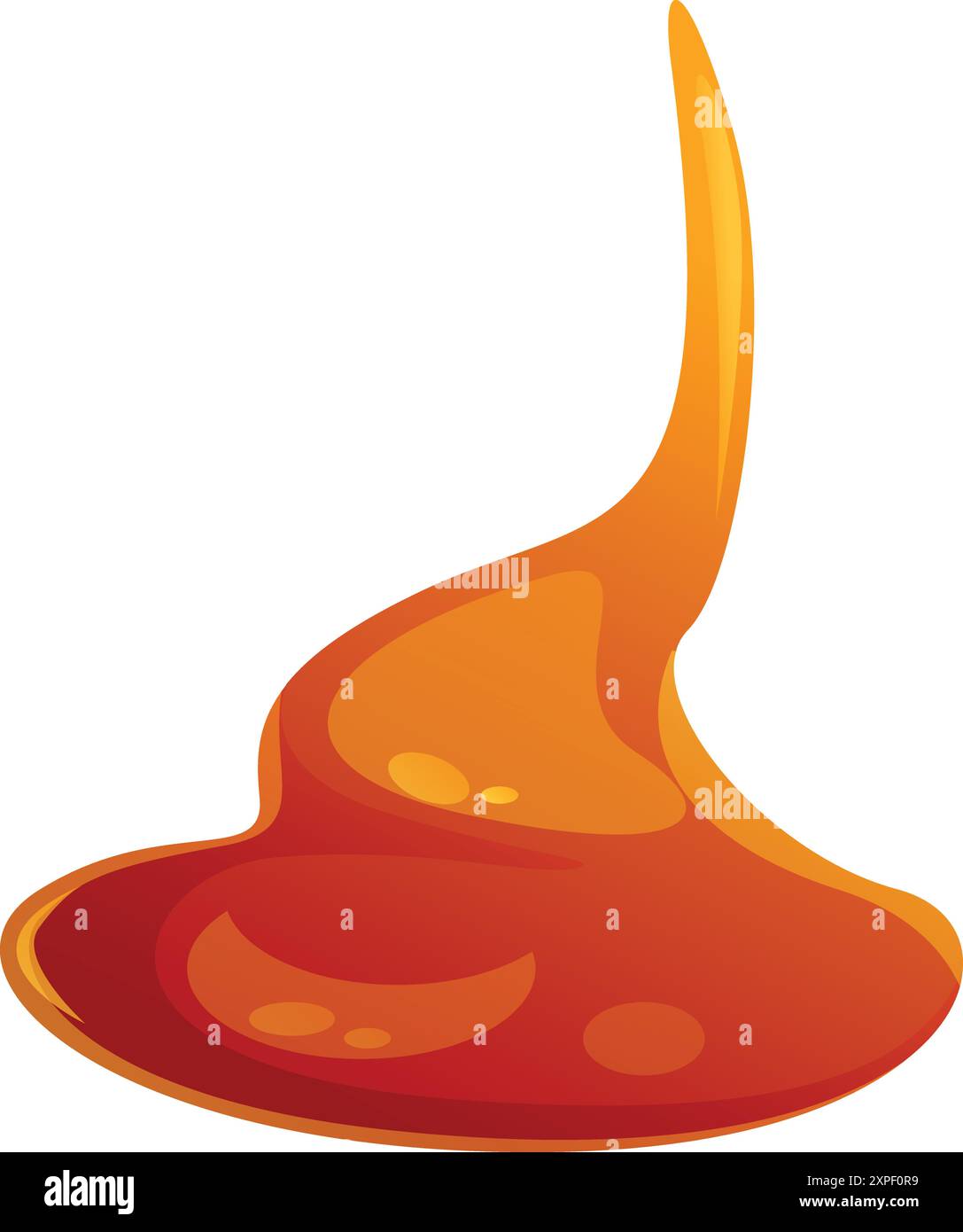 Thick and gooey caramel sauce slowly dripping down hi-res stock ...