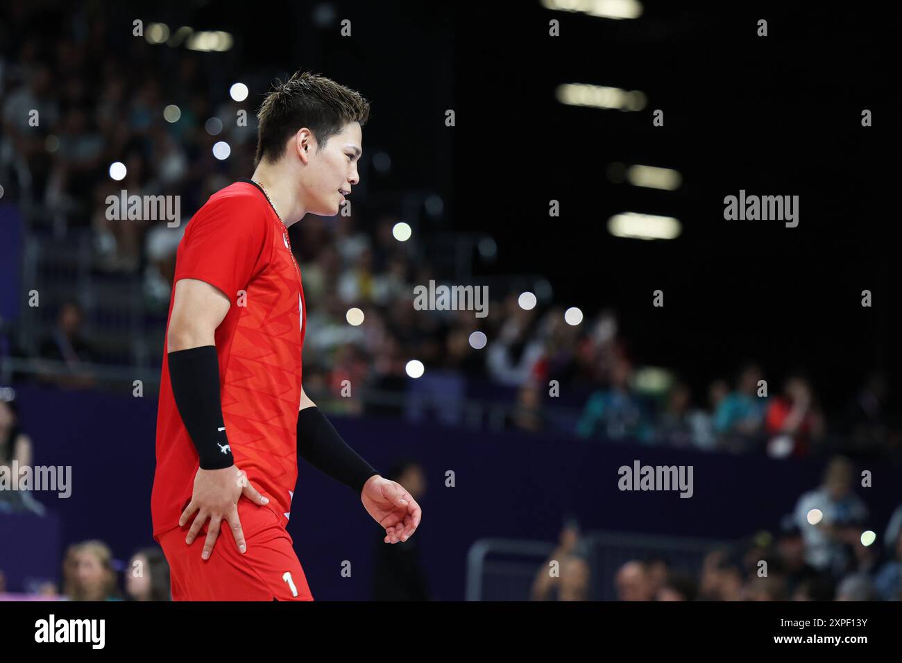 Paris, France. 5th Aug, 2024. Yuji Nishida (JPN) Volleyball : Men's Quarter-Final match between ...