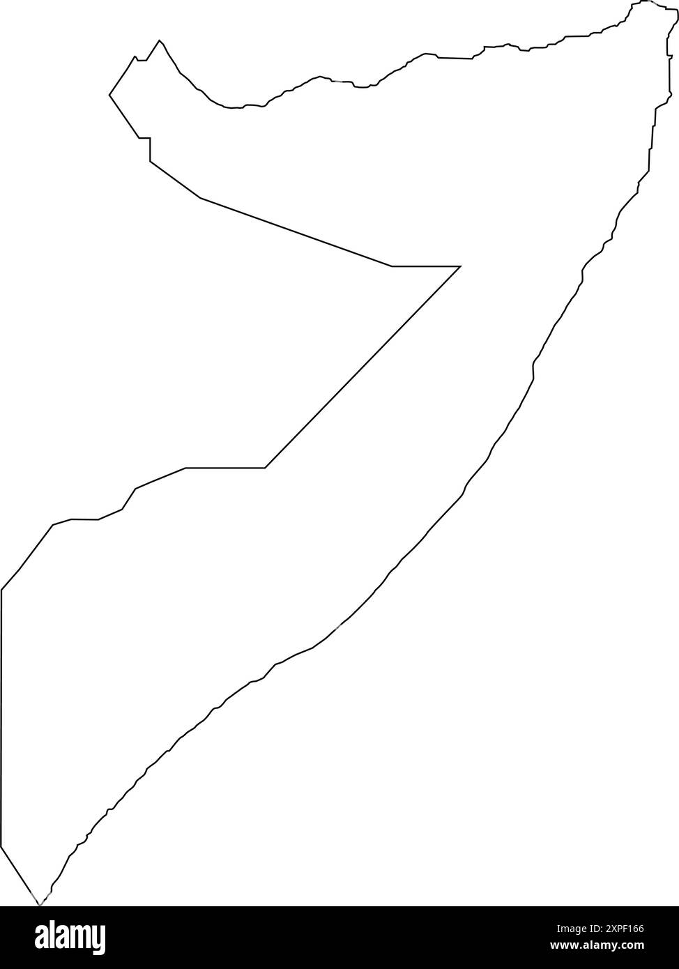 Blank somalia map hi-res stock photography and images - Alamy