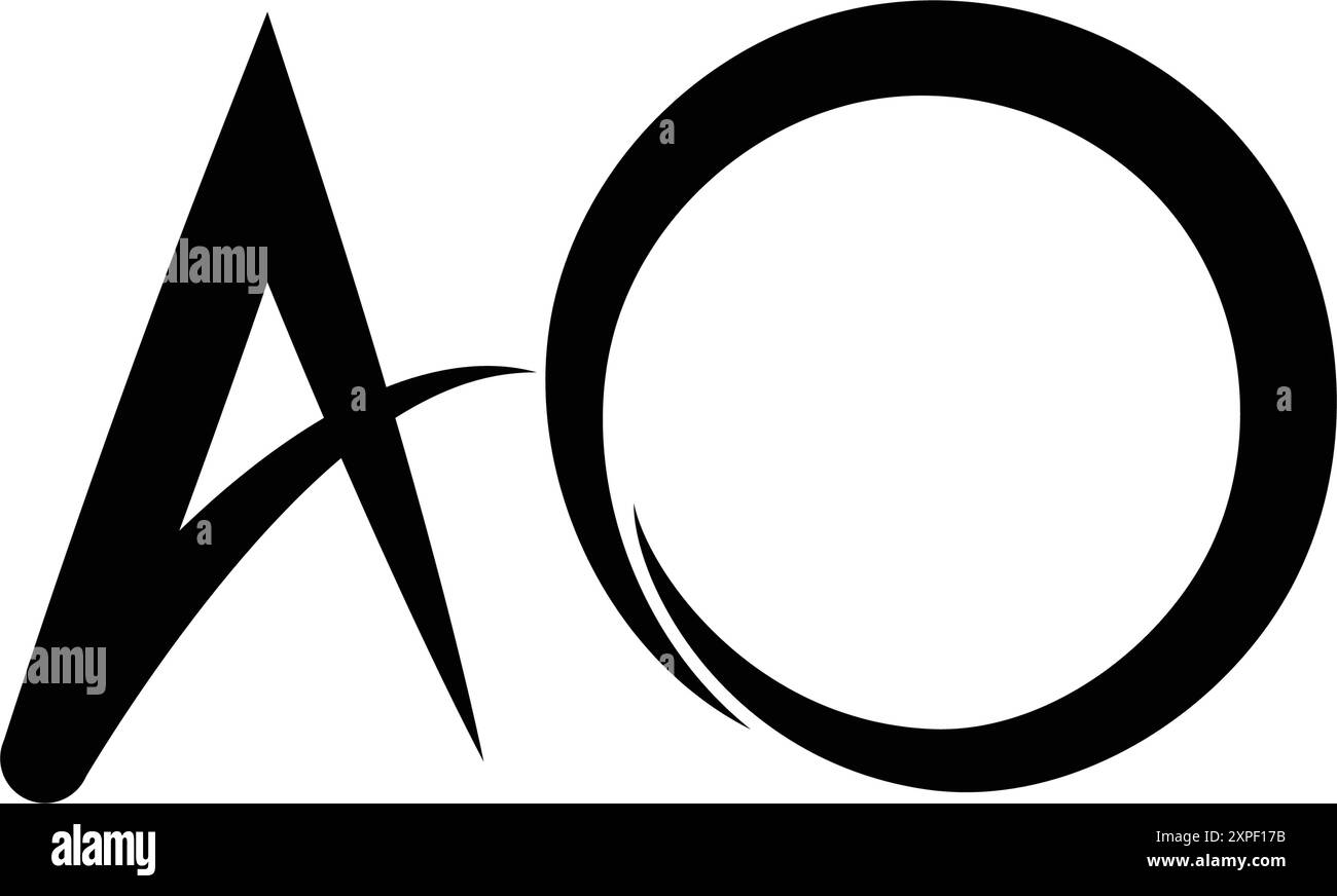 Ao letter Black and White Stock Photos & Images - Alamy