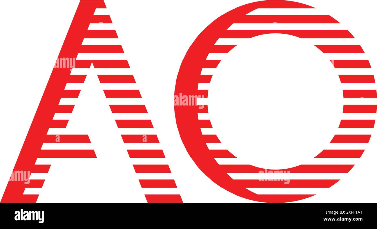 Ao letter design hi-res stock photography and images - Alamy