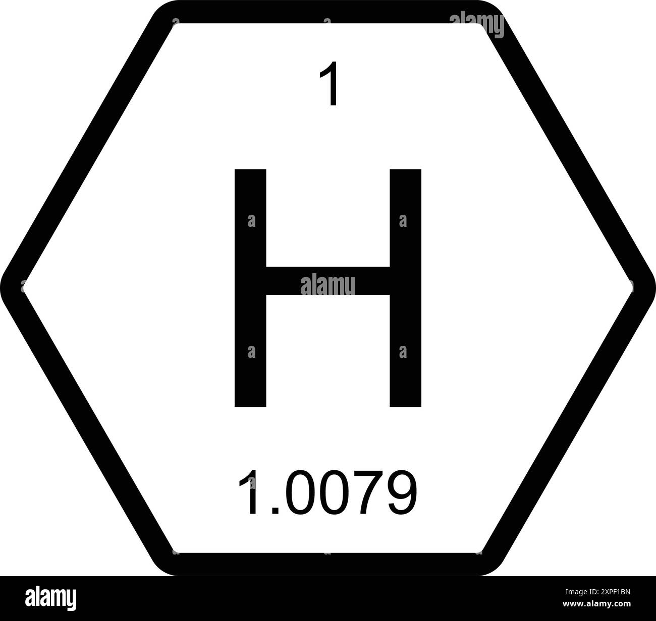 hydrogen symbol chemical periodic table illustration design Stock ...