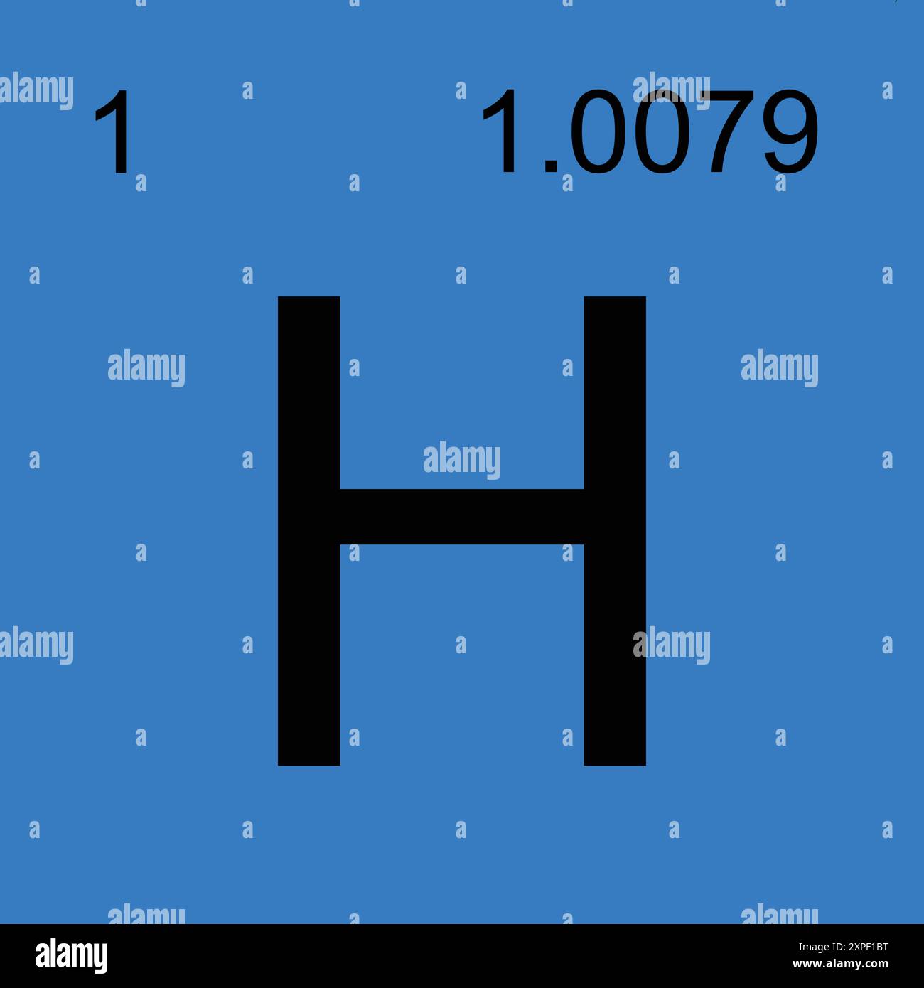 hydrogen symbol chemical periodic table illustration design Stock ...