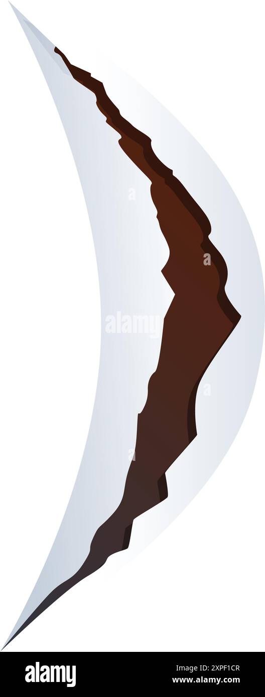 Torn white paper revealing Stock Vector Images - Alamy