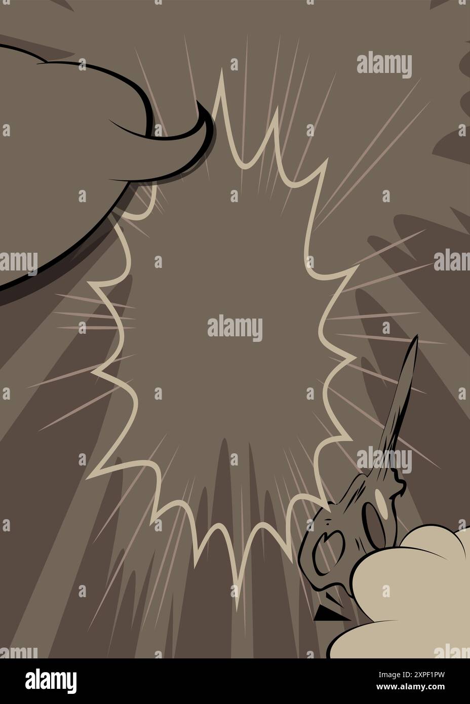 Cartoon background, comic book gray retro vector comics pop art design ...