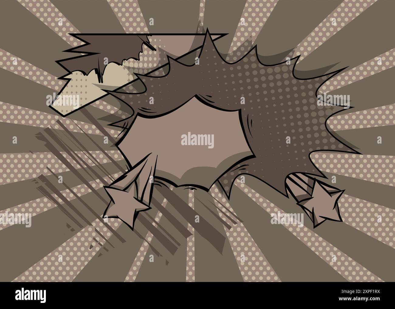 Cartoon background, comic book gray retro vector comics pop art design ...