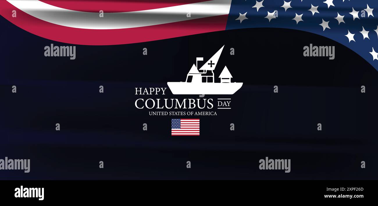 Americas Reflection on Columbus Day Stock Vector Image & Art - Alamy