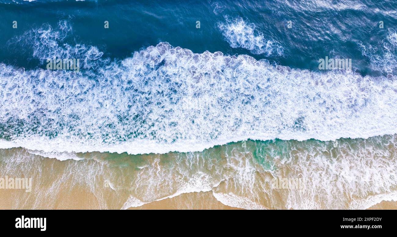 Drone panorama wavy yellow sand hi-res stock photography and images - Alamy
