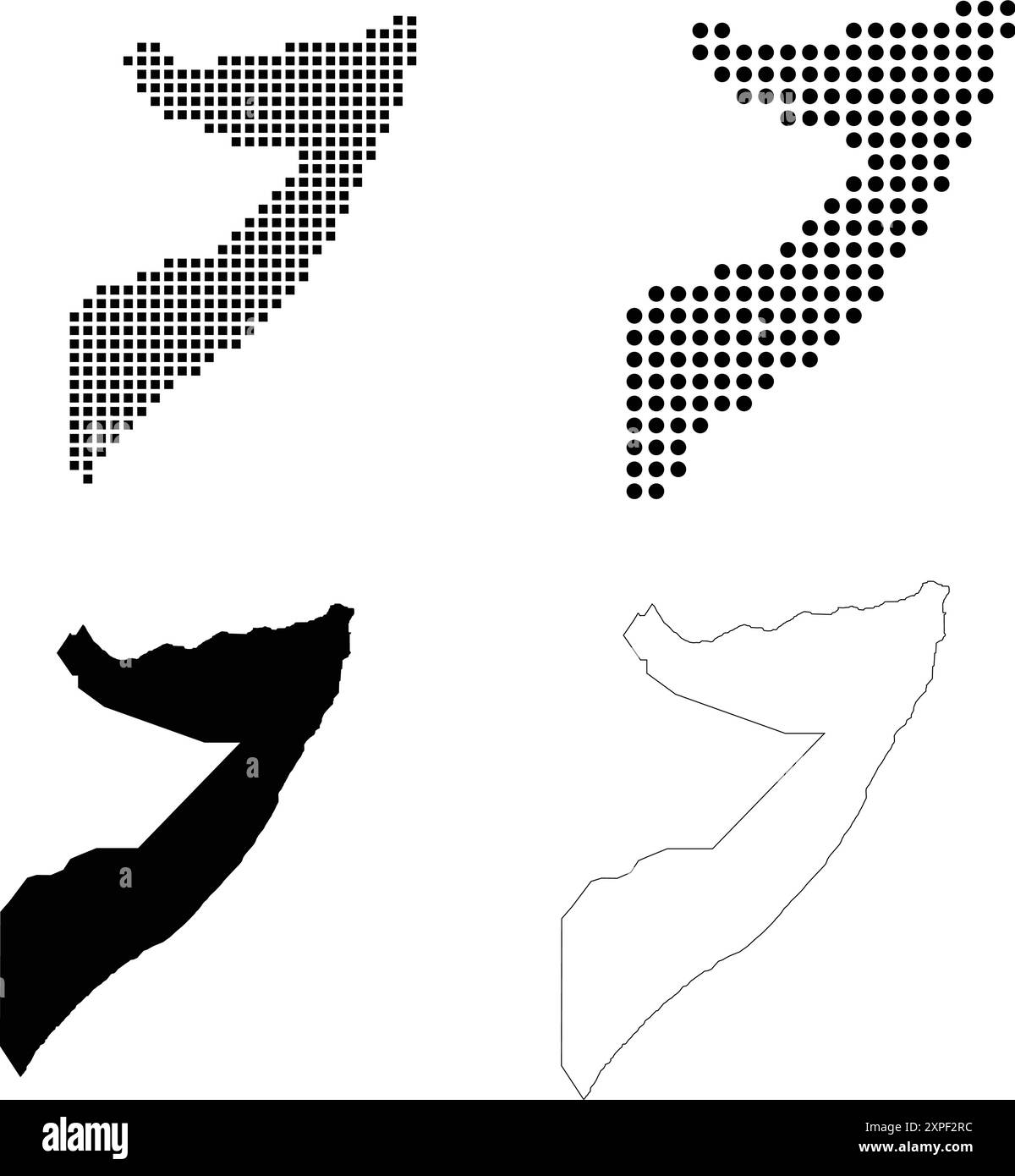 Blank somalia map hi-res stock photography and images - Alamy
