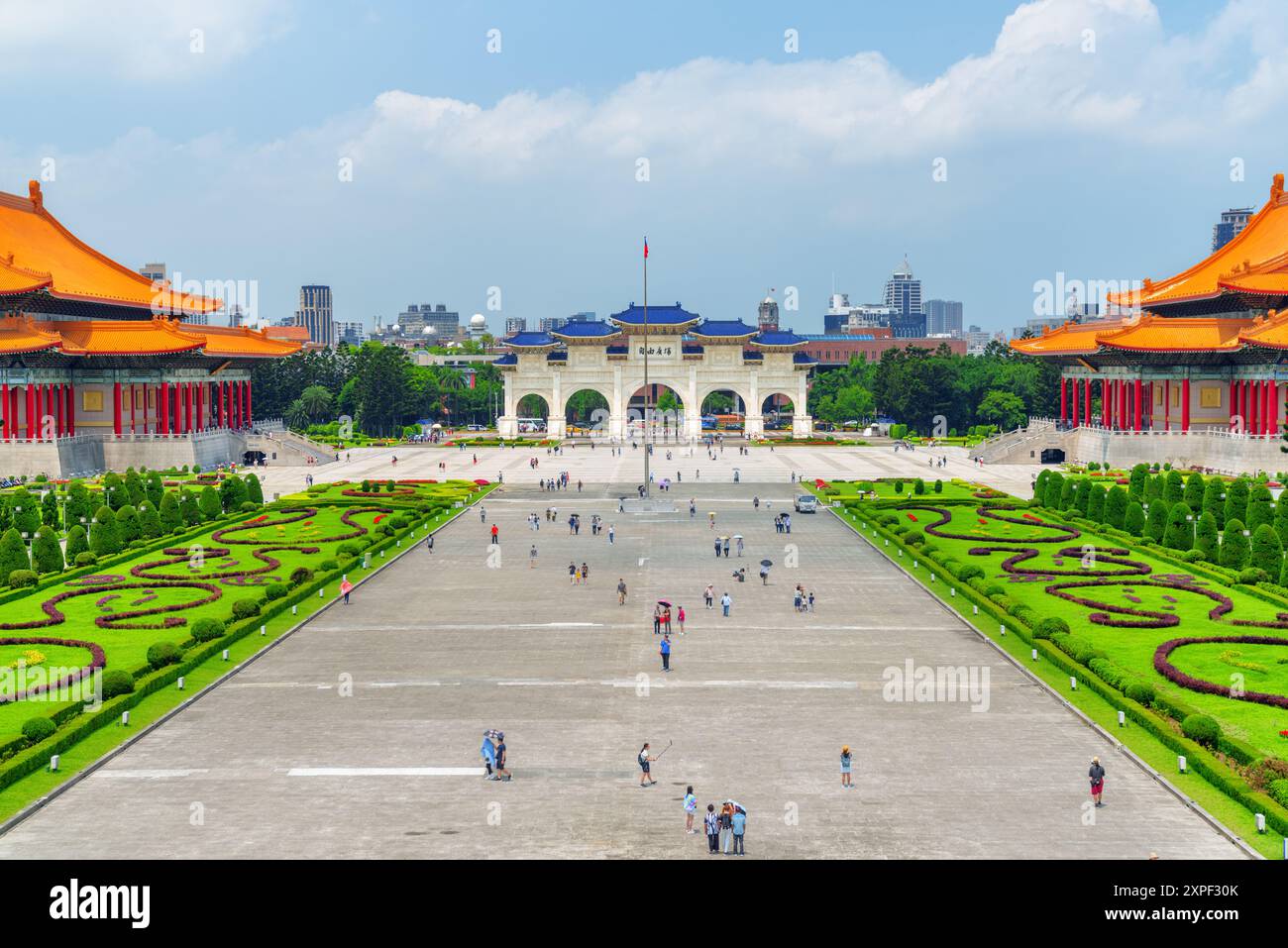 Awesome view of Liberty Square in Taipei, Taiwan Stock Photo - Alamy