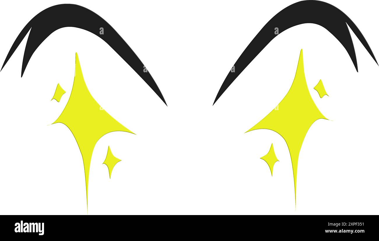 Illustration design graphic of shining star eye. Perfect for stickers ...