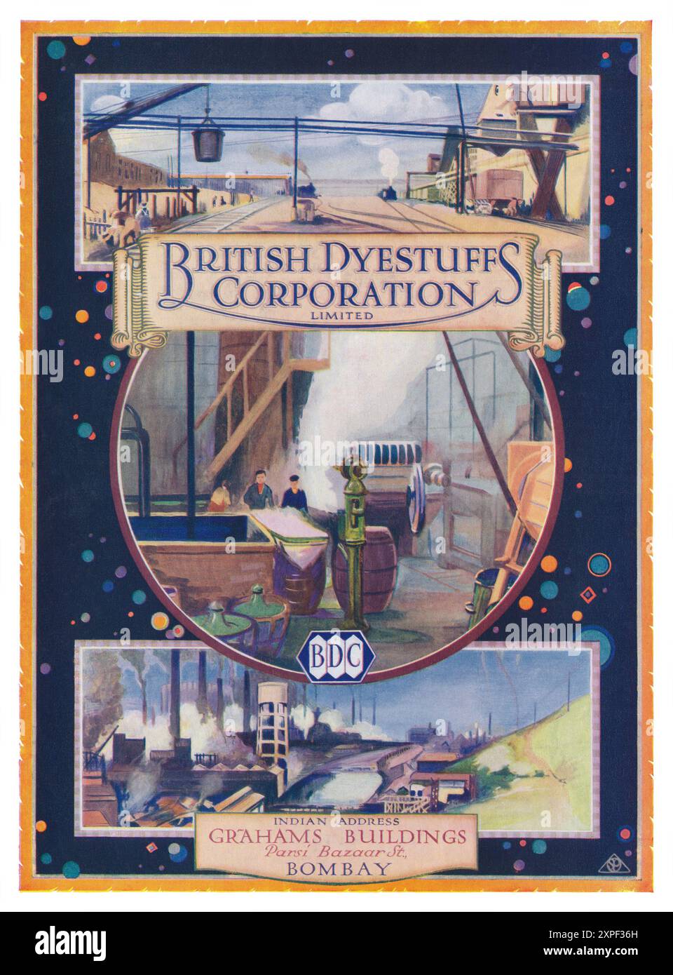 1922 Indian advertisement for the British Dyestuffs Corporation Limited ...