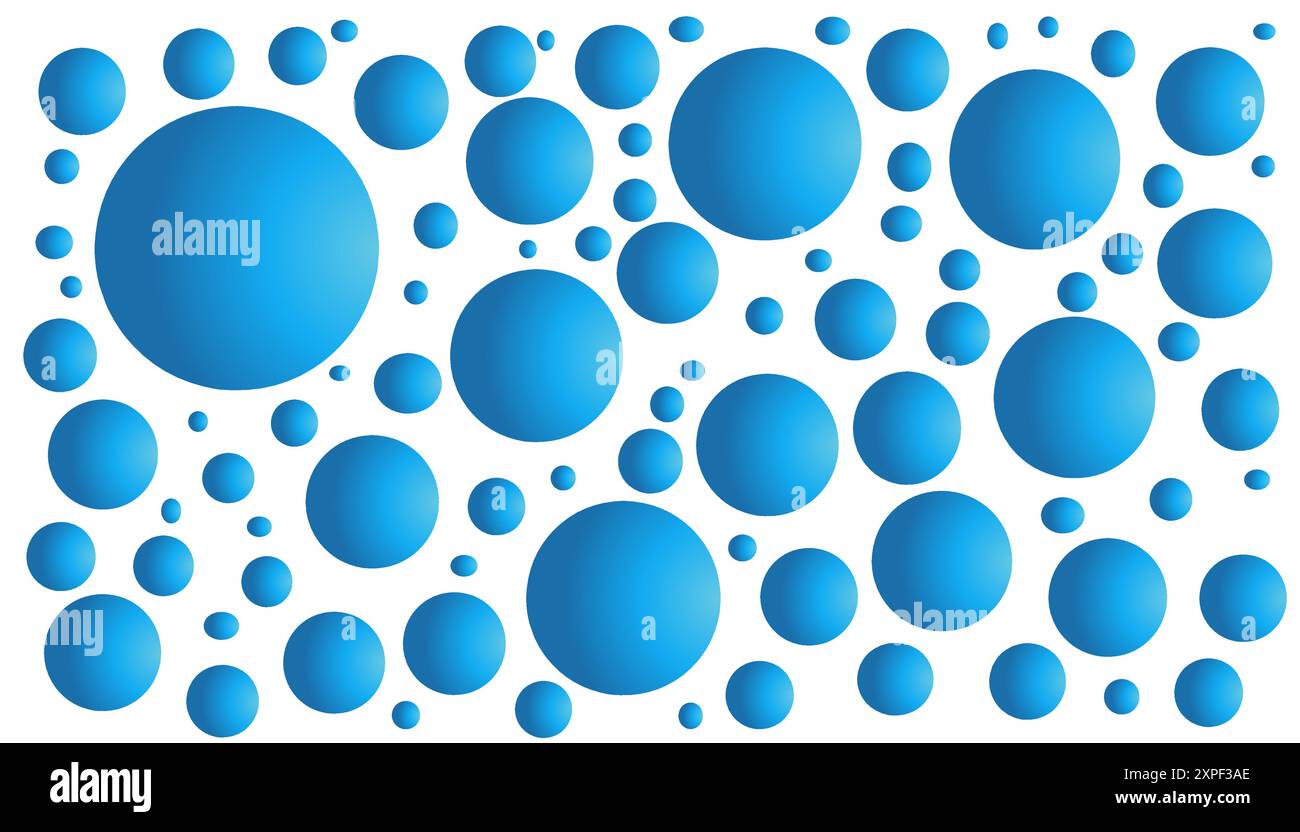 White abstract background with blue balls. Perfect for wallpapers ...