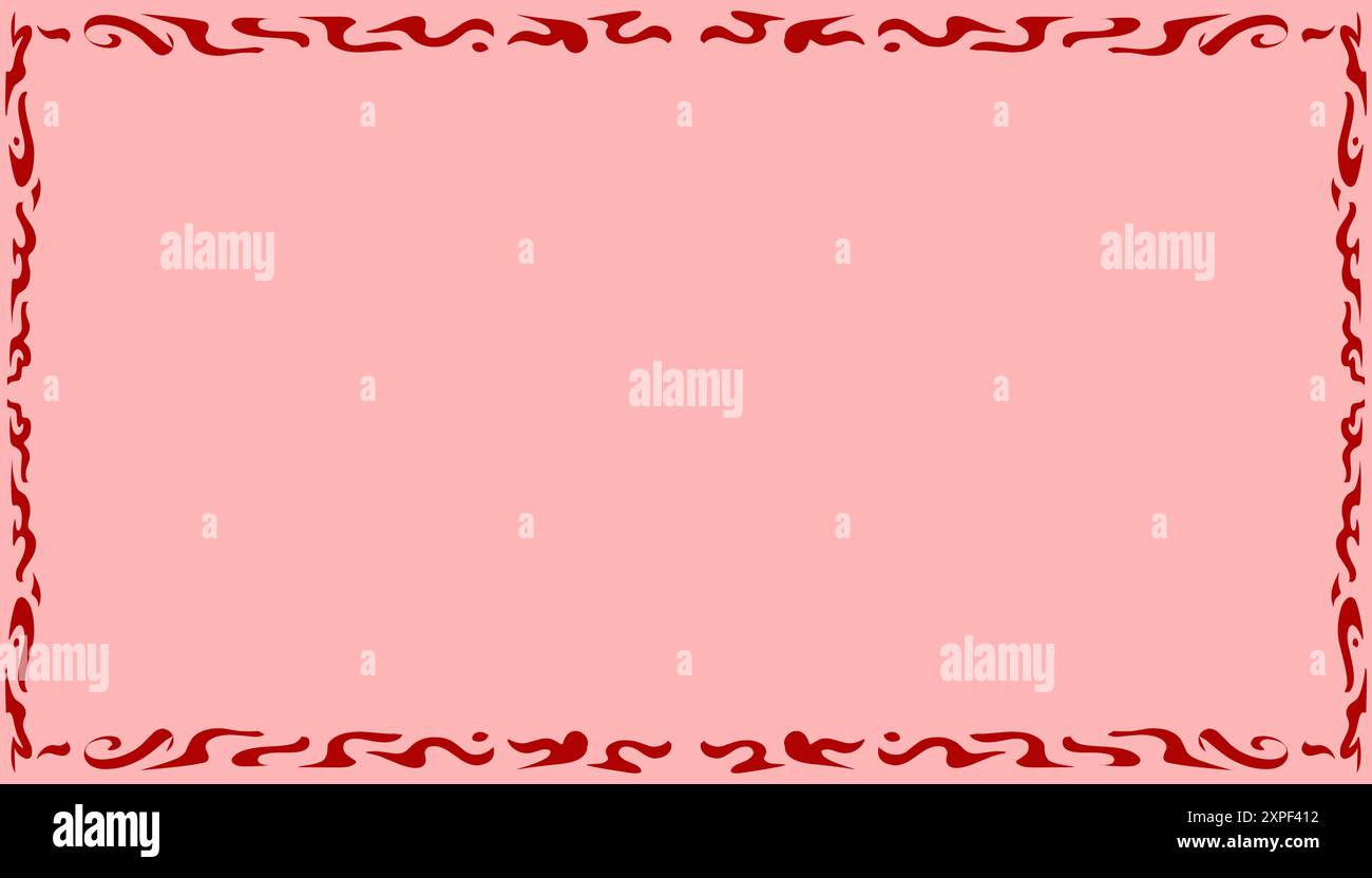 Red abstract illustration background frame border texture. Perfect for ...