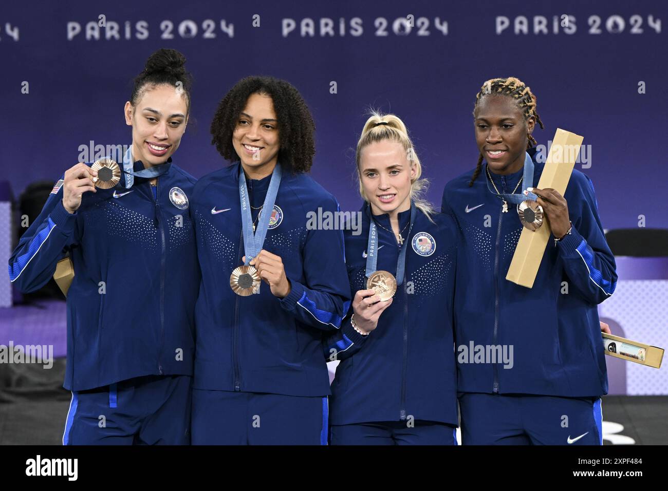 Dearica Hamby, Cierra Burdick, Hailey Van Lith, Rhyne Howard of USA ...