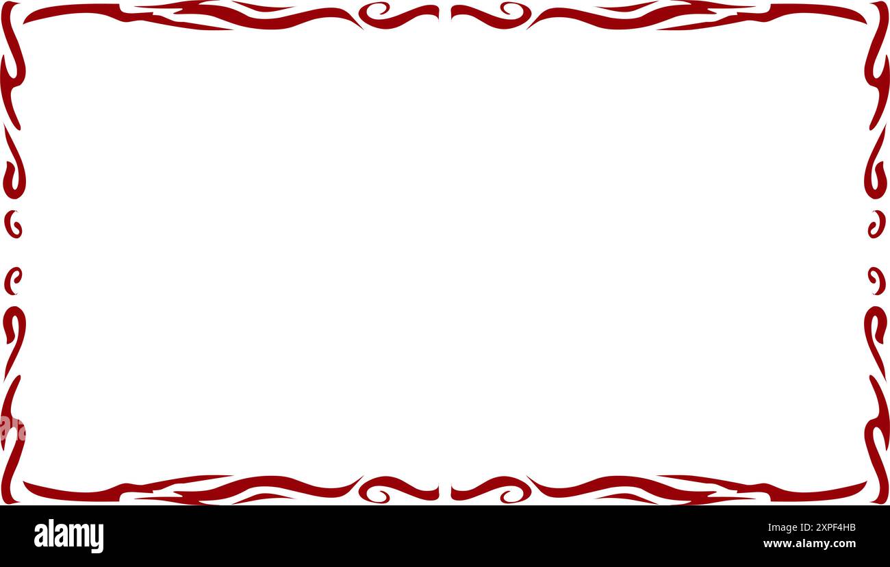 Red frame border abstract illustration background. Perfect for website ...