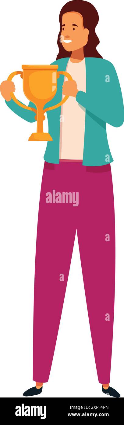 Celebration full length trophy Stock Vector Images - Alamy