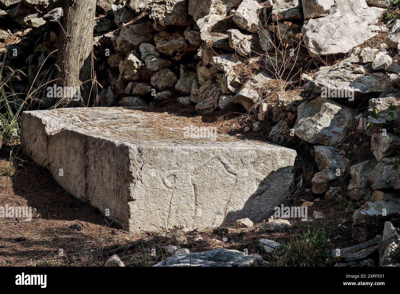 Donja Bijača, Ljubuški, Bosnia and Herzegovina – May 2023: Medieval ...