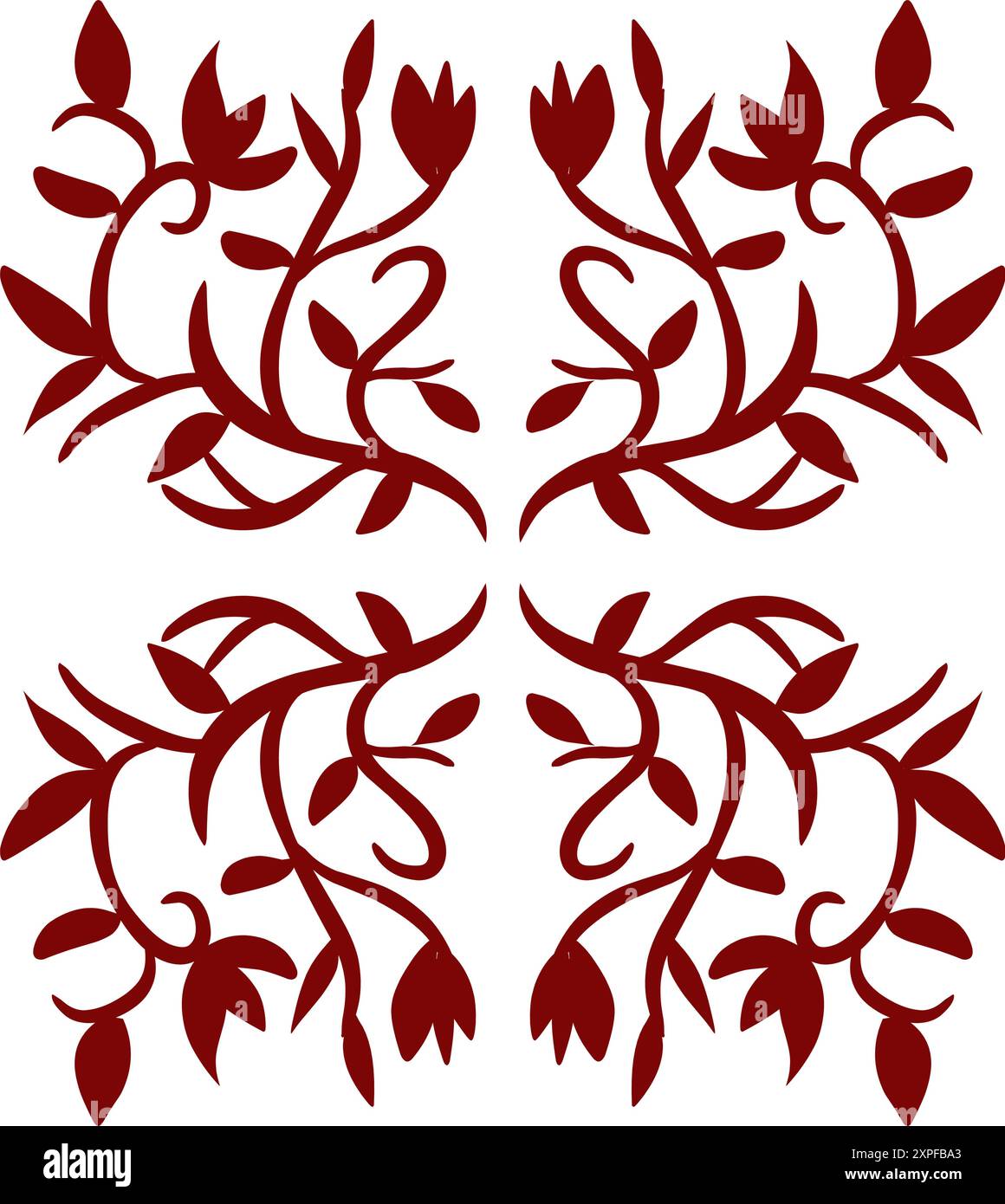 Maroon color tribal design illustration. Perfect for tattoos, stickers ...