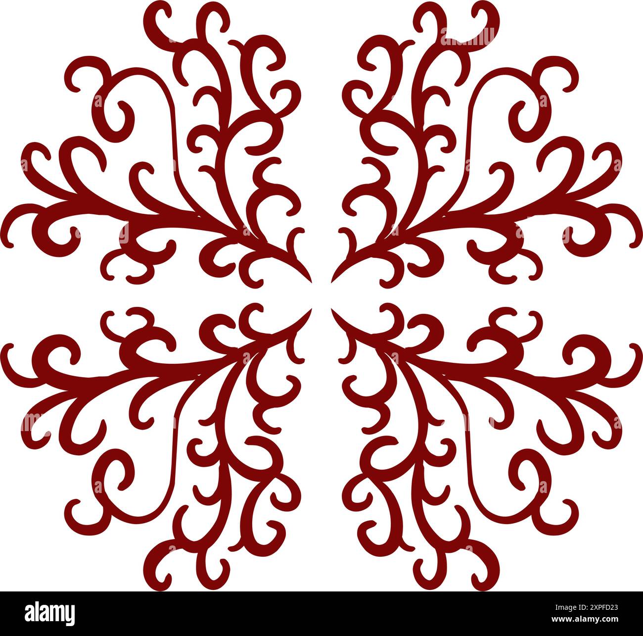 Maroon color tribal design illustration. Perfect for tattoos, stickers ...
