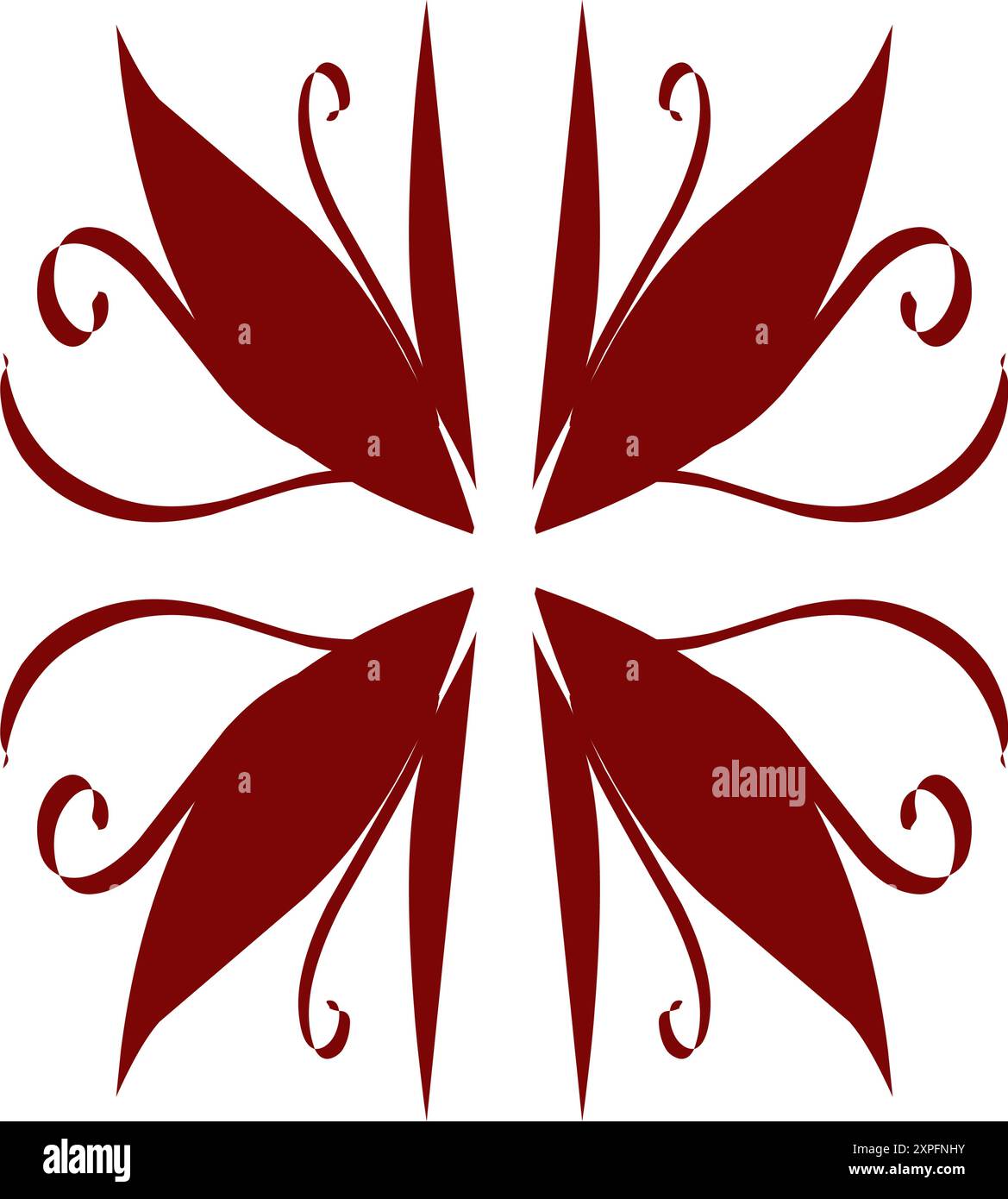 Maroon color tribal design illustration. Perfect for tattoos, stickers ...