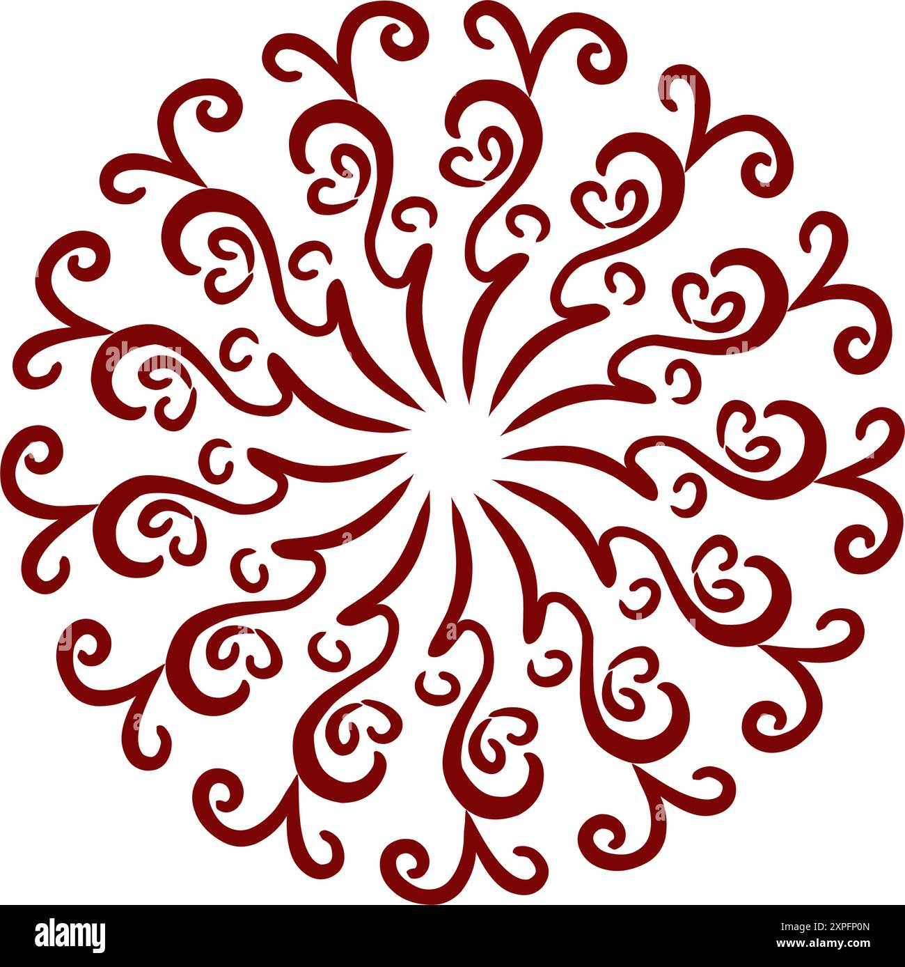 Maroon color tribal design illustration. Perfect for tattoos, stickers ...