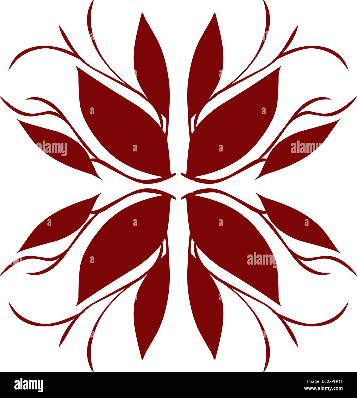 Maroon color tribal design illustration. Perfect for tattoos, stickers ...