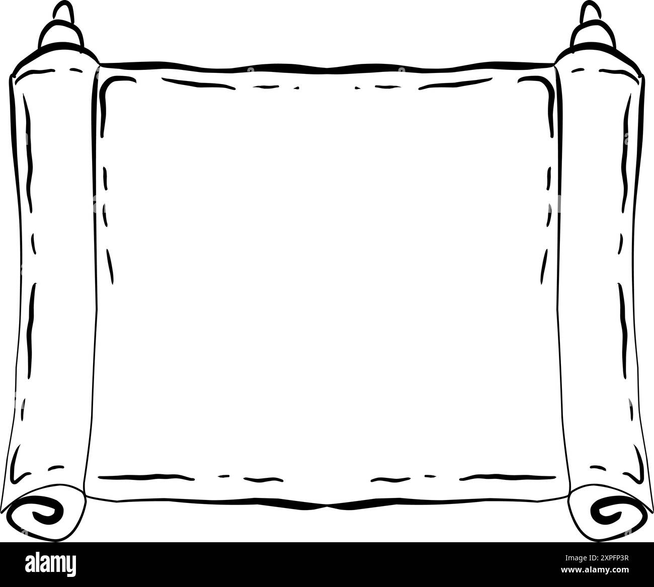 Illustration of classic text box template in black line color. Perfect ...