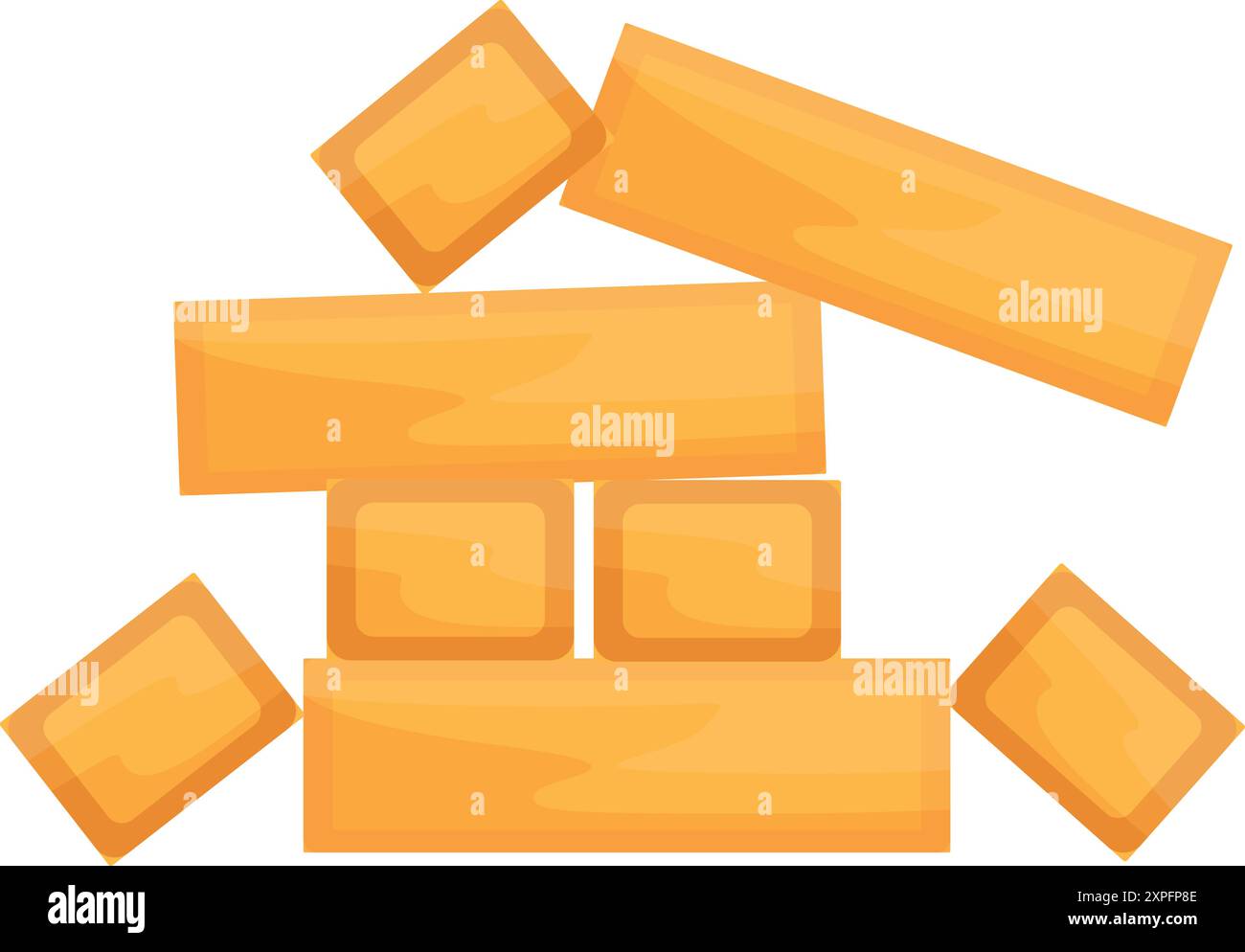 Wooden toy blocks falling down isolated on white background Stock ...