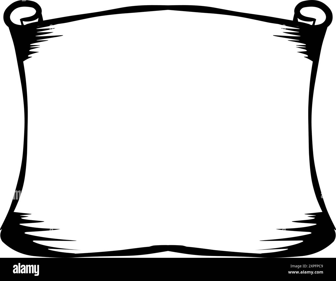 Illustration of classic text box template in black line color. Perfect ...