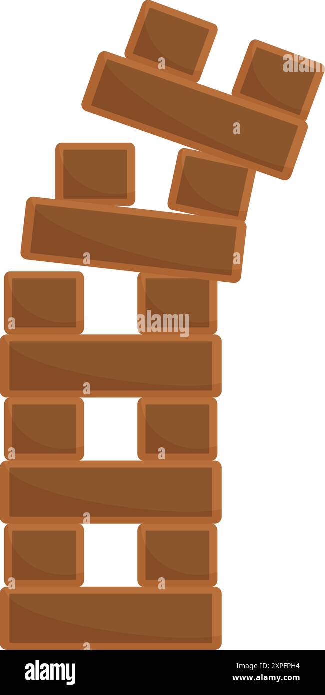 Topple tower Stock Vector Images - Alamy