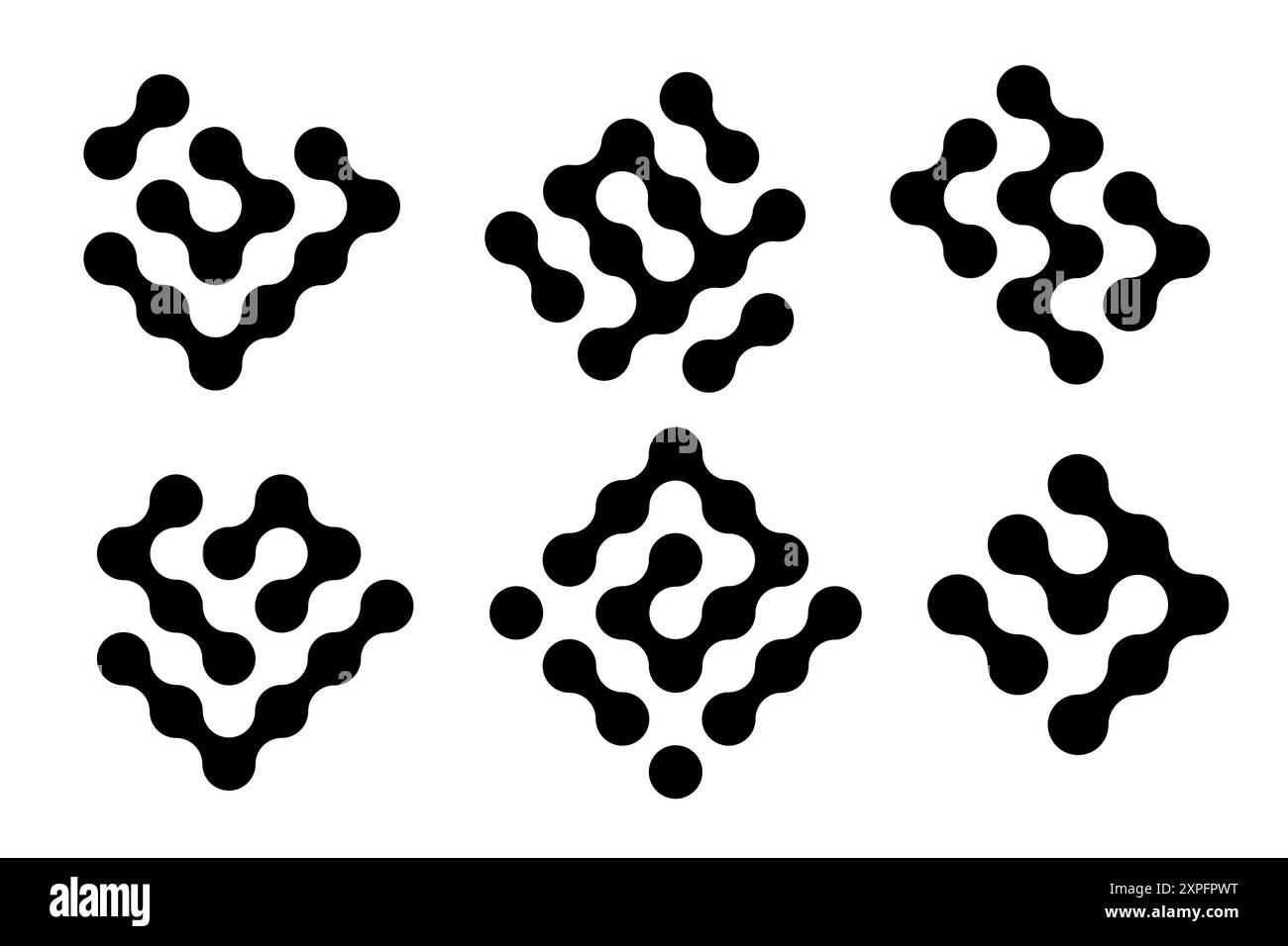 Metaball round simple blob morph balls. Abstract shape, arganic ...