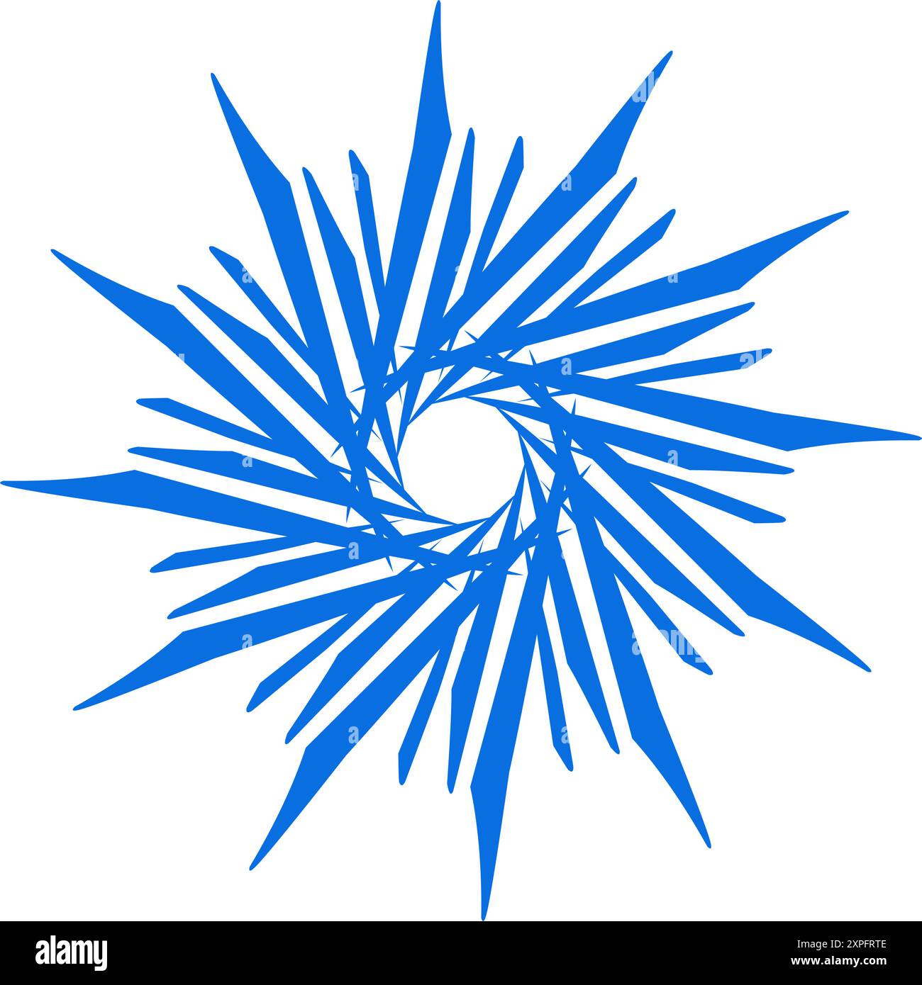 Blue color ethnic mandala patern design illustration. Perfect for logos ...