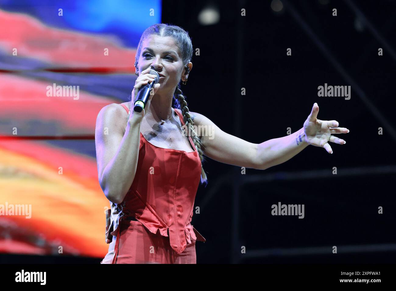 in the photo Alessandra Amoroso Stock Photo - Alamy