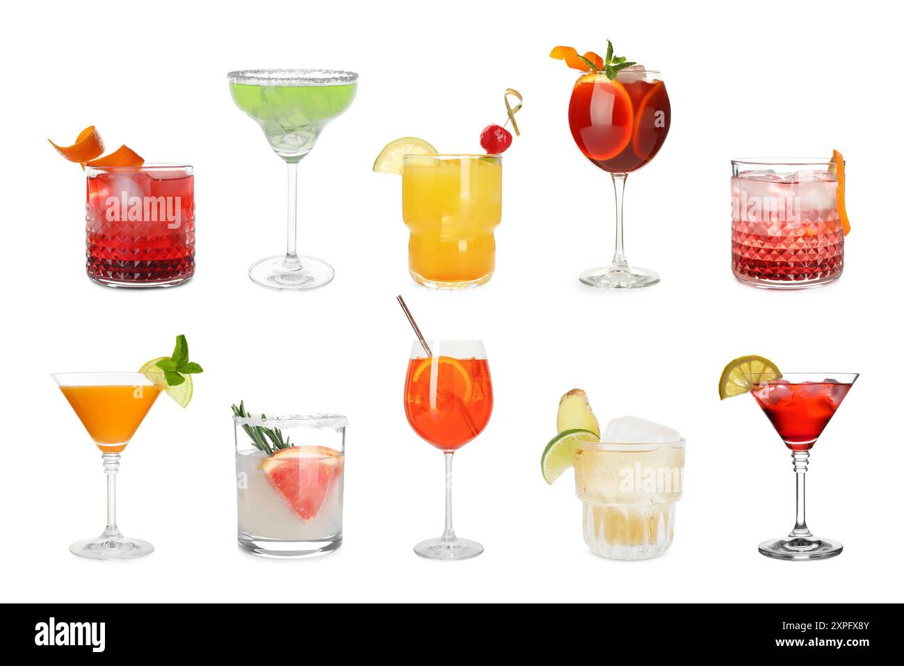 Set different daiquiri cocktails hi-res stock photography and images ...
